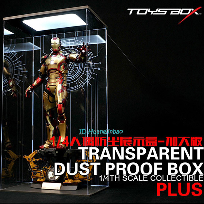 1/4TH Scale Transparent Dust Proof Box Fit For MK42 Large 71cm/28‘’H ...