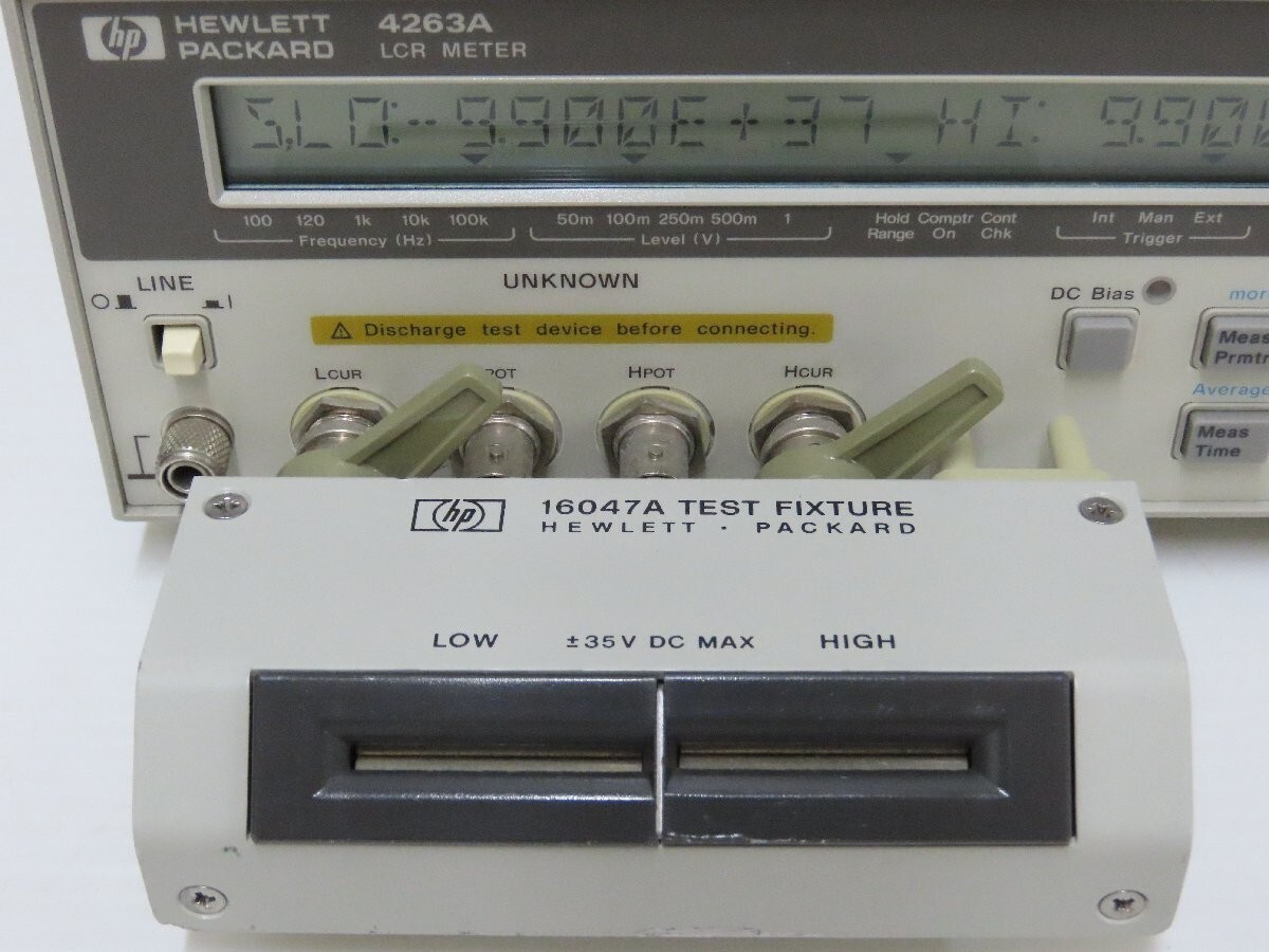 HP 4263A LCR meter/TEST FIXTURE 16047A included #61 | eBay