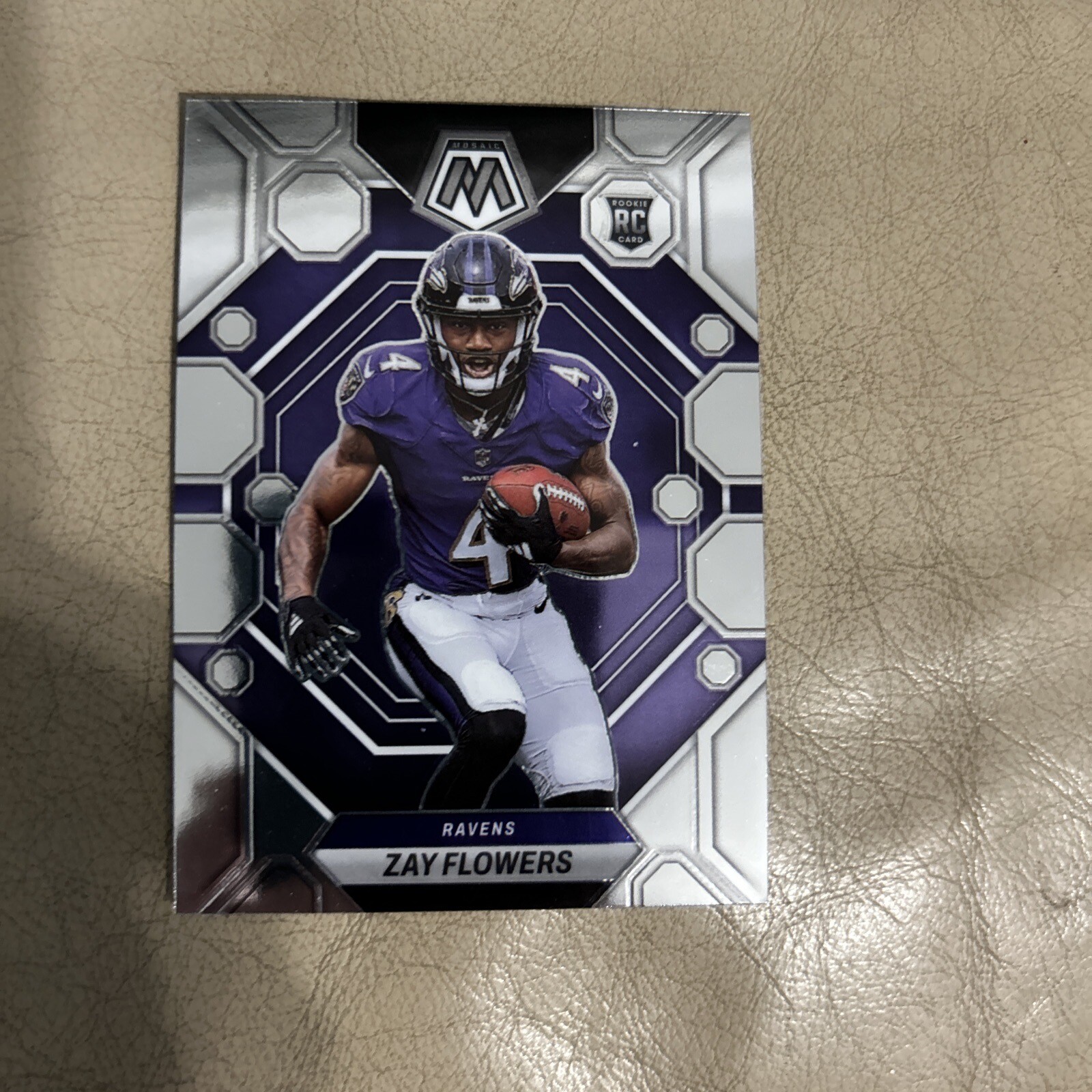 2023 MOSAIC FOOTBALL ZAY FLOWERS PRIZM ROOKIE CARD | eBay