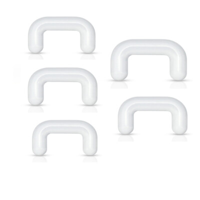 5 Pc Clear Acrylic Septum Piercing Retainers & Hide Its From 16g 14g ...