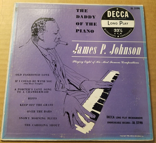 33RPM 10" Decca James P. Johnson - The Daddy of the Piano, above ...