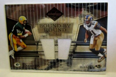 James Lofton/Torry Holt 2006 Leaf Limited Dual Patch#43/50!Packers WR ...