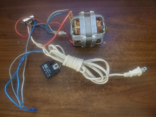 Fellowes Paper Shredder Main Motor W Drive Gear ,switch, capacitor and ...