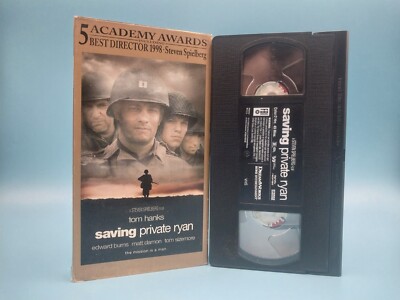 Saving Private Ryan (VHS, 1998) Tom Hanks WW2 War Drama Widescreen ...