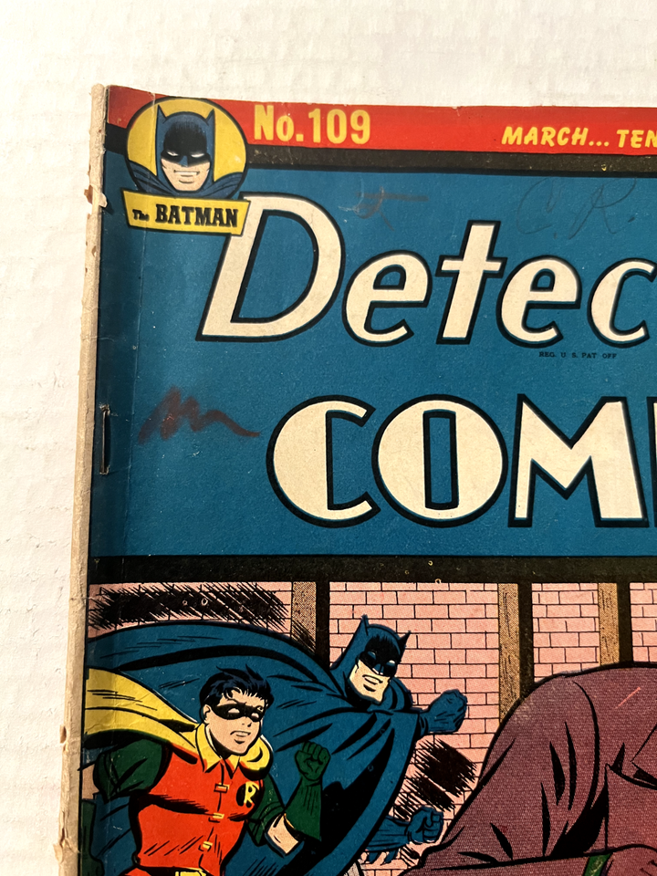 DETECTIVE COMICS #109 JOKER COVER JACK BURNLEY & RAY BURNLEY COVER ART ...