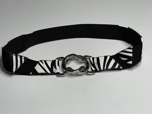 Betsey Johnson Zebra Belt Man Made Material 30'' Long 2" Wide Sz S/M | eBay
