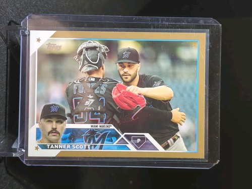 Tanner Scott 2023 Topps Series 1 Gold 0712/2023 Card #18 Marlins | eBay