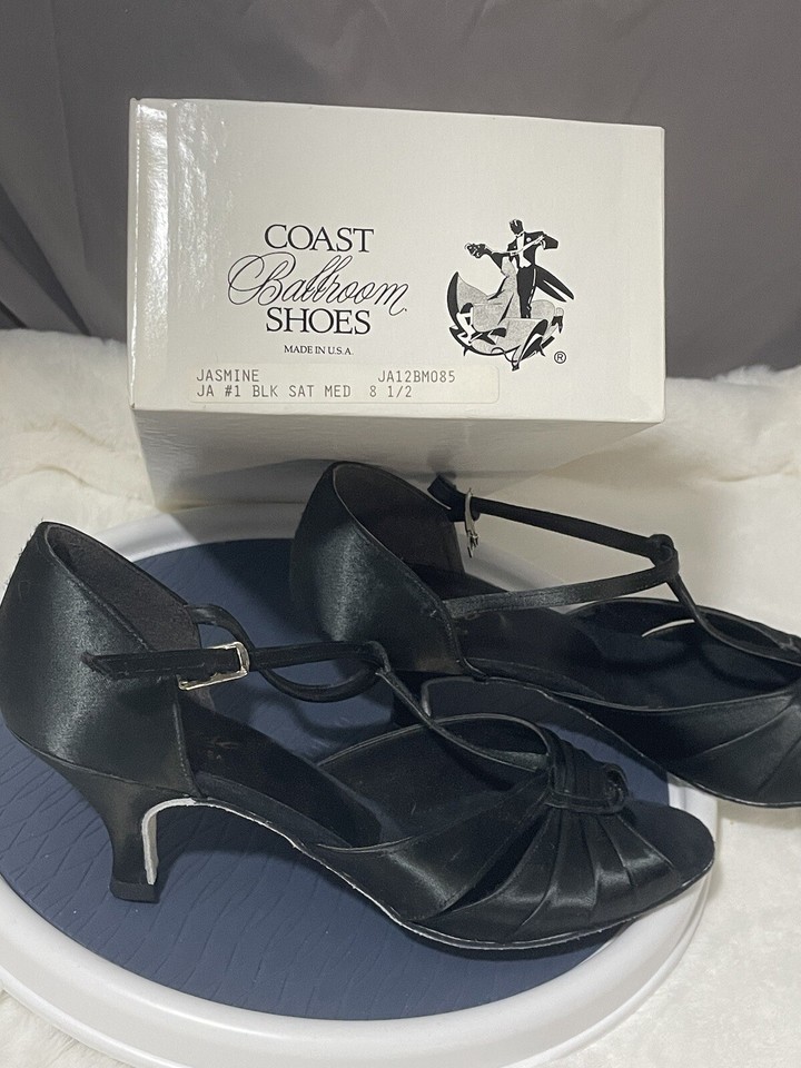 Coast Ballroom Dance shoe Jasmine Salsa Swing Waltz Samba Rumba Heel#1 ...