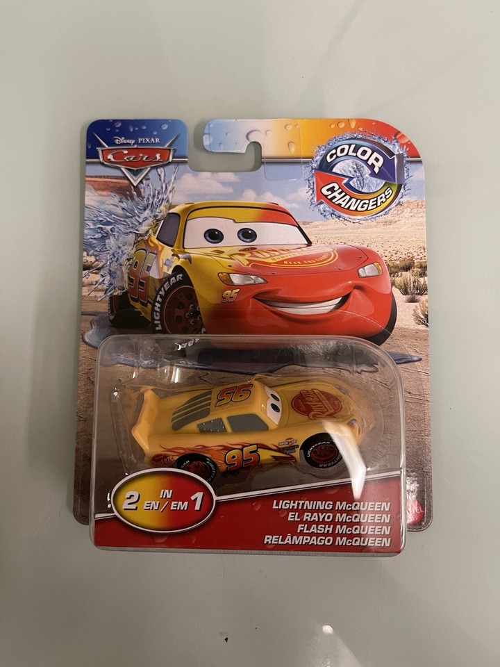 Disney Pixar Cars Color Changers Lightning McQueen 1:55 Vehicle Mattel ...