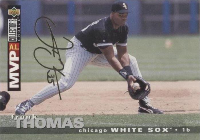1995 Upper Deck Collector's Choice - Award Winner Frank Thomas #75 Gold ...