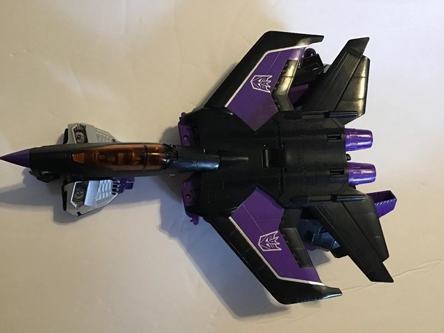 Vintage Transformer Robot Purple Silver Black Jet Skywarp? Toy Habro ...