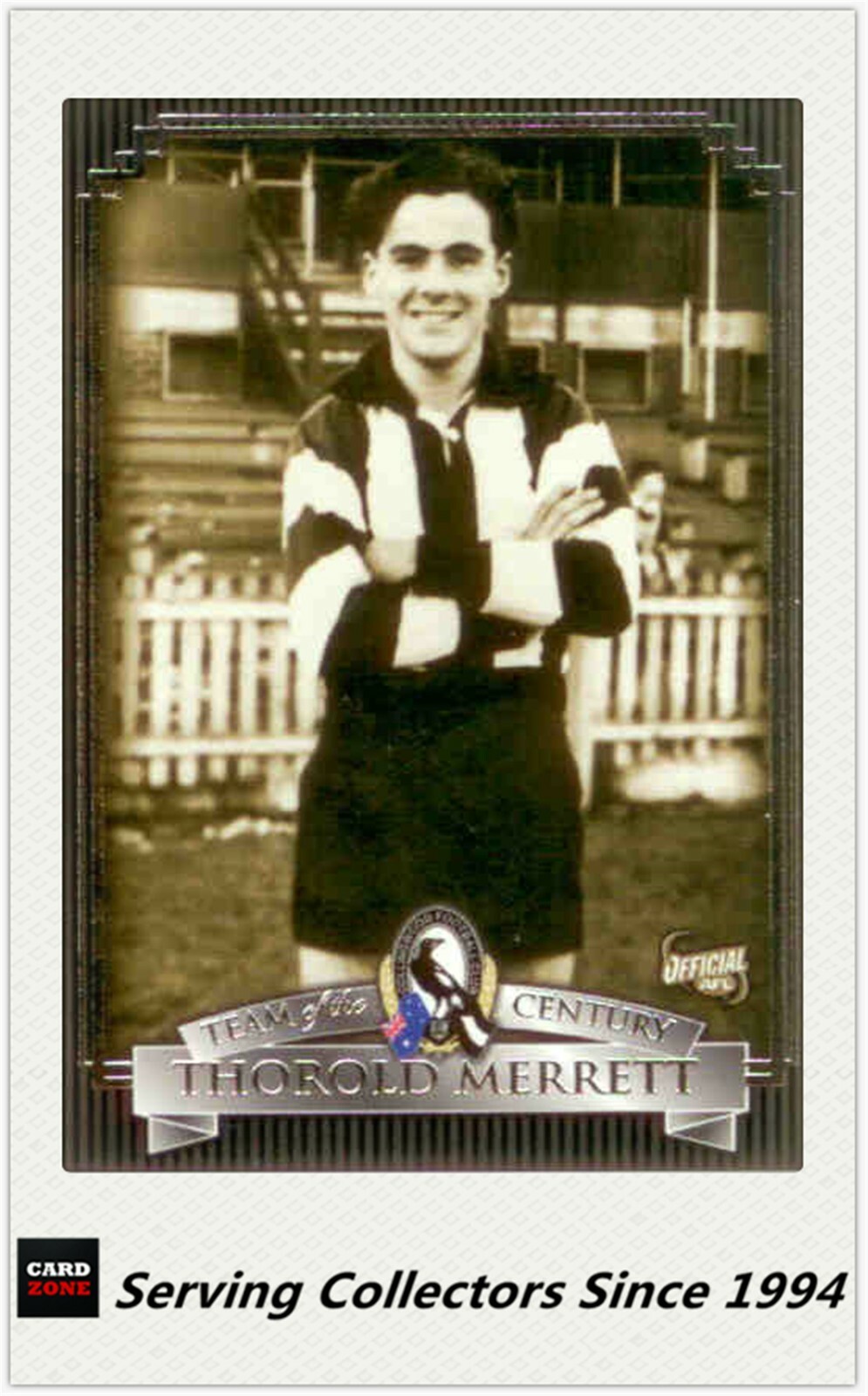 AFL COLLINGWOOD CLUB HALL OF FAME COLLECTION TEAM OF CENTURY #42 ...