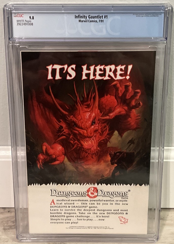 Infinity Gauntlet #1 Vol. 1 (1991) Marvel Comics - 1st Printing - CGC 9 ...