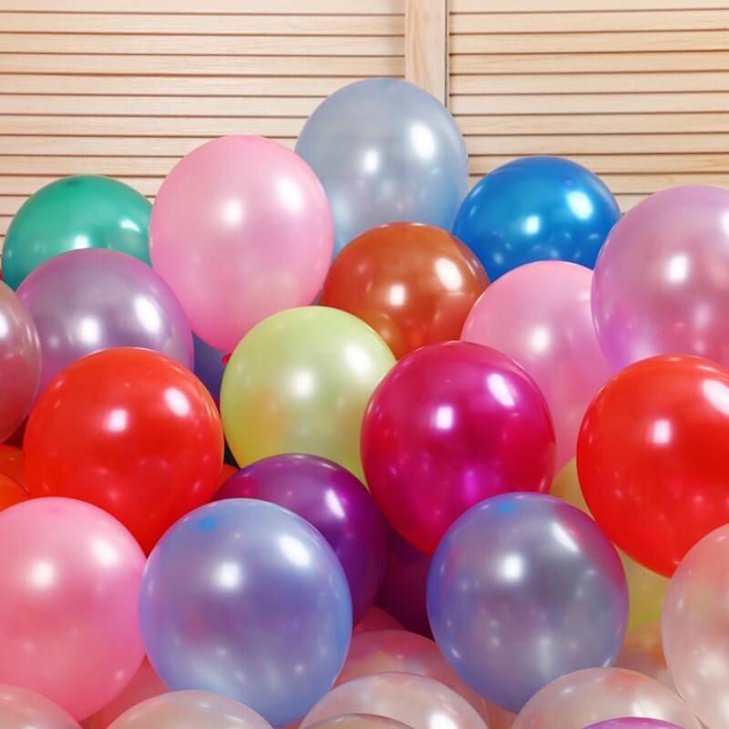 12" Latex Shiny Pearl Balloons 10 Pcs Birthday Wedding Party Decoration ...