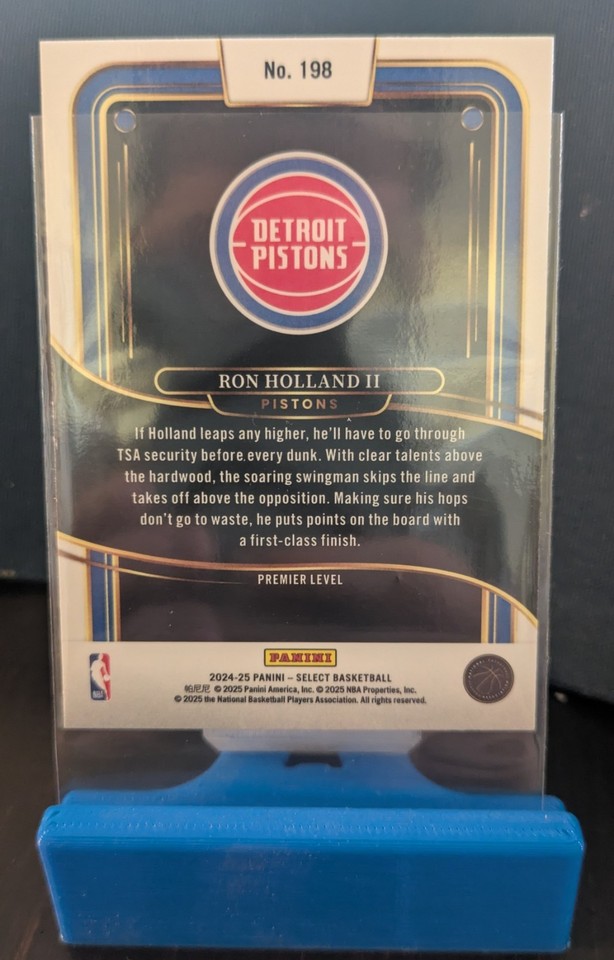 2024-25 Panini Select - Premier Level Ron Holland II #198 Blue (RC ...