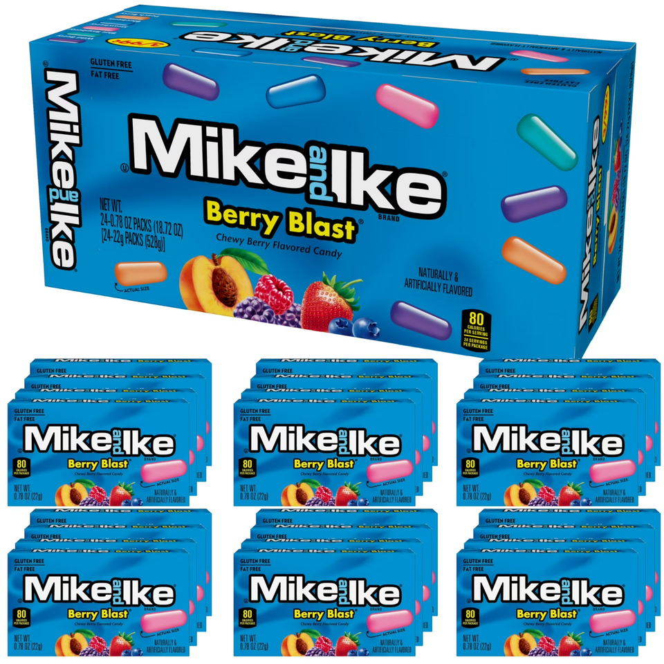 Mike & Ike Chewy Candy - 24 Count Snack Boxes .78oz/ea (9 Flavors) | eBay