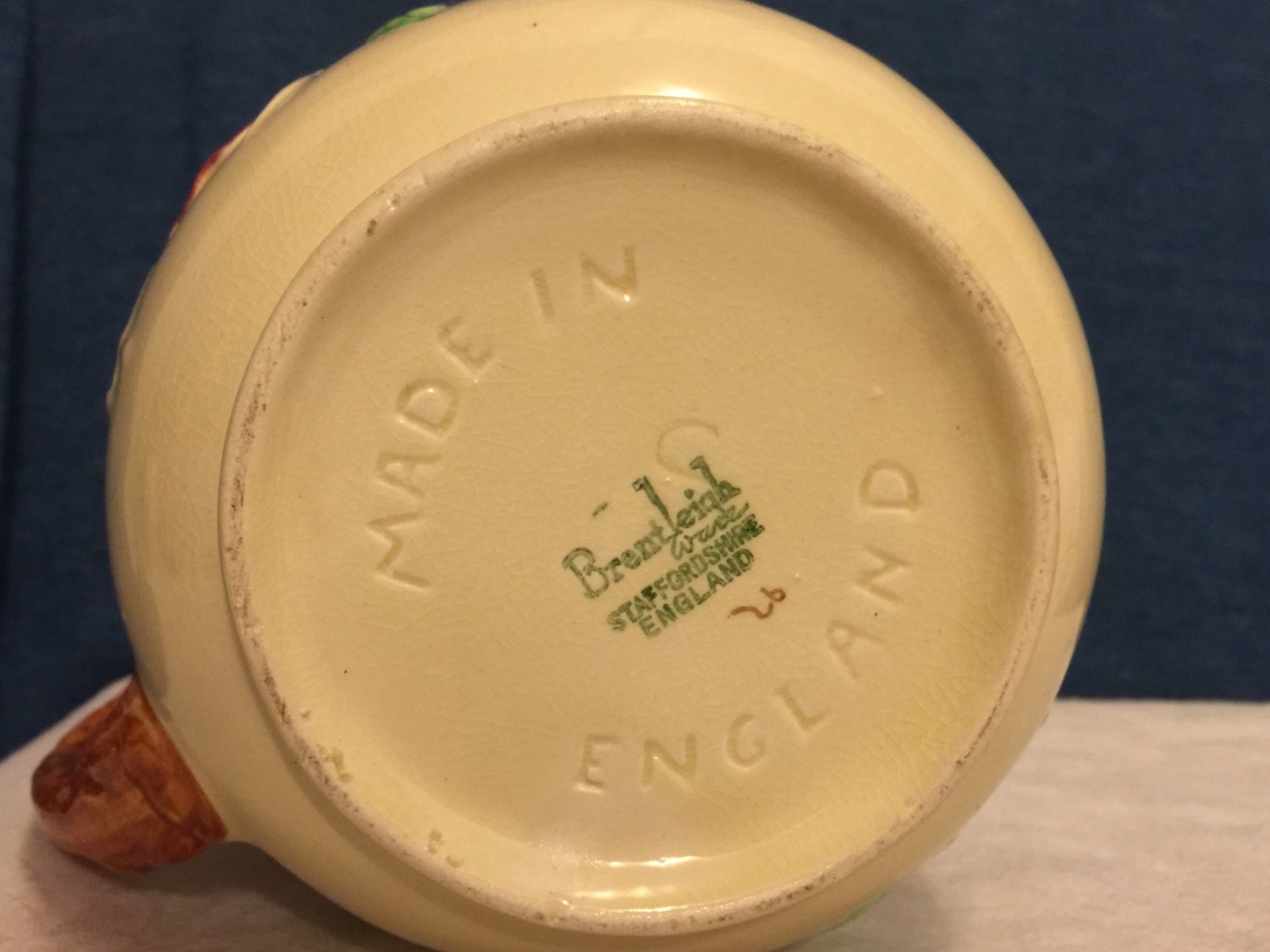 Vintage Brentleigh Ware Pottery countryside Pitcher Staffordshire ...