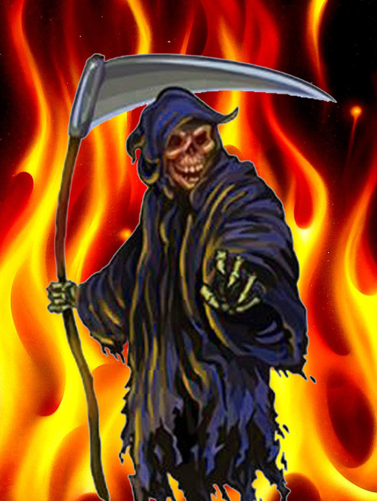 Grim Reaper Airbrush Stencils