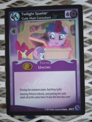 MY LITTLE PONY Twilight Sparkle Cutie Mark Consultant #4 F Foil Card ...