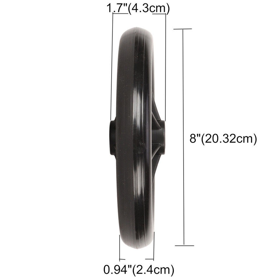 8Inch Front Wheel 1 Pair For Manual Wheelchair 8'' Wheelchair Wheels ...