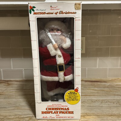 Vintage Telco Motionettes of Christmas Santa Claus Lighted Animated ...