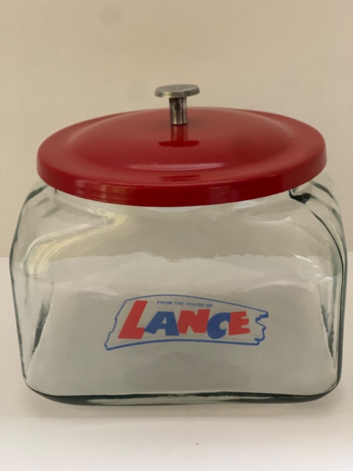 Lance Counter Jar with Lid Country Store Display Cookie Jar Candy Jar ...