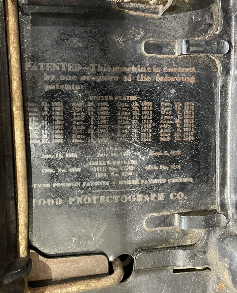 1910 Todd Protectograph Co. Rare Check Writer Printer Machine 16" NICE ...