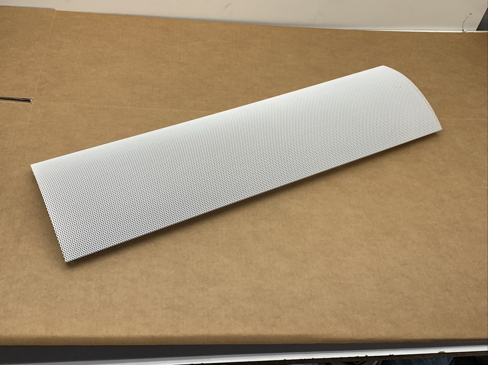 2x2 Fluorescent Light Fixture Center White Mesh Metal and Lens Cover 23 ...