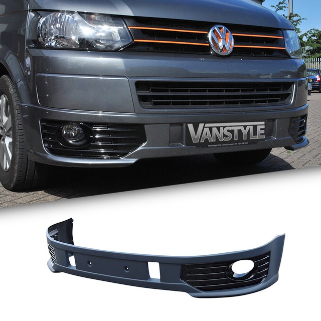 Vanstyle VW Transporter T5 Sportline Front Bumper Splitter Spoiler for ...