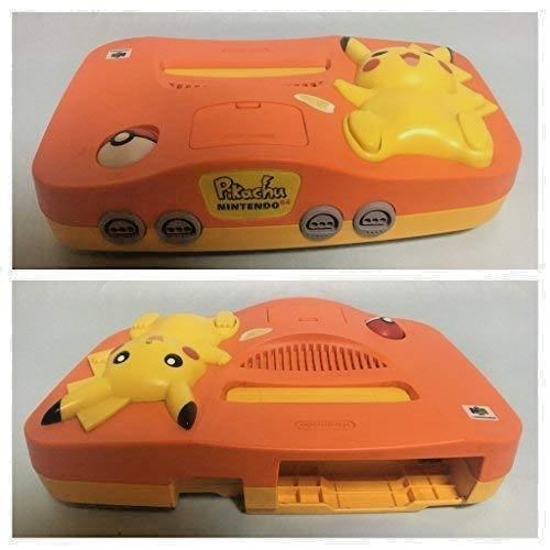 Pikachu Nintendo64 Game Console System Orange & yellow pokemon F/S ...