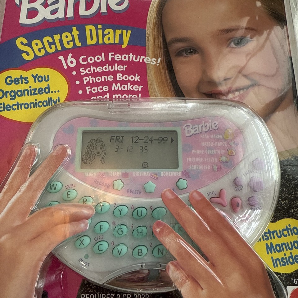 Vintage 1999 Barbie Secret Diary Electronic Organizer by Mattel Toy New ...