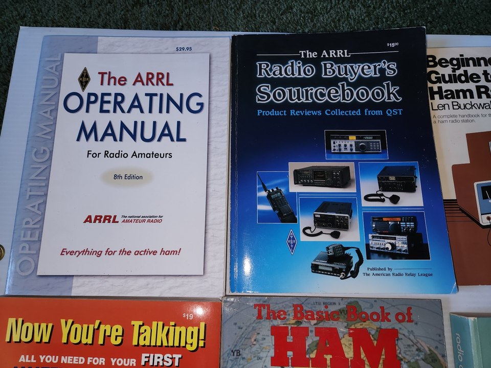 HAM Amateur Radio Guides Book Lot Of 8 ARRL Manuals Handbooks Study ...