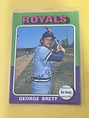George Brett Rookie 1975 Topps #228 ex/nm condition, great color ...