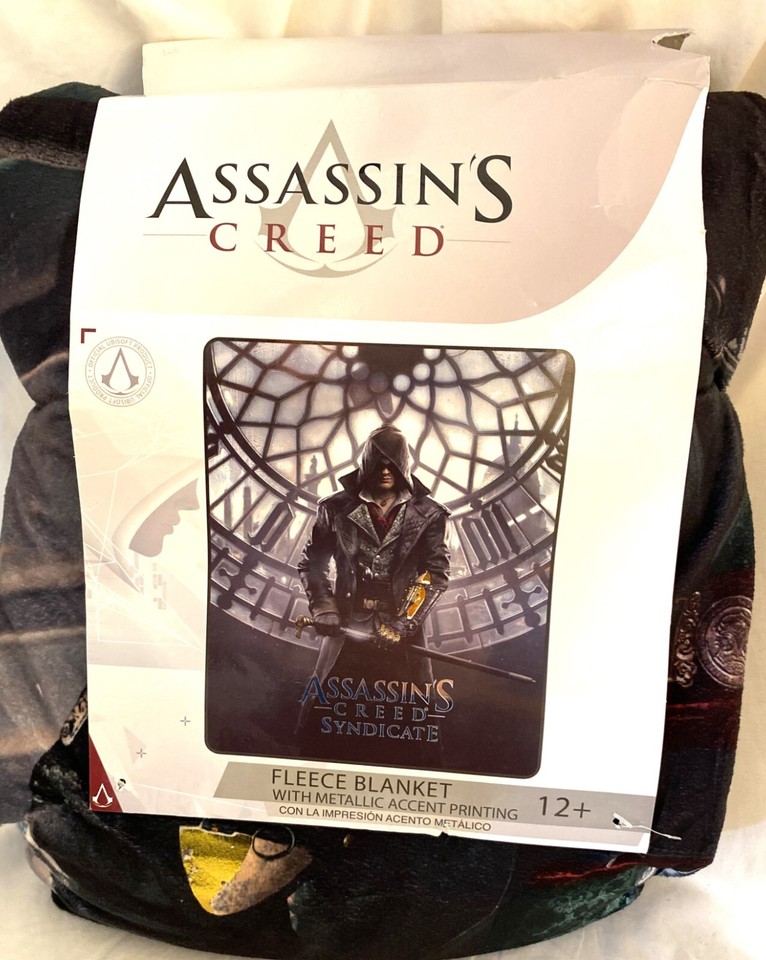 Assassin's Creed Syndicate Fleece Throw Blanket Metallic Print 45" x 60 ...