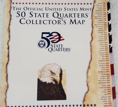 US 50 State Quarters Coin Collection Map | eBay