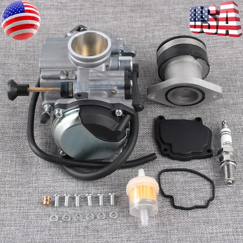 Carburetor + Intake Manifold Boot For 1996-05 Yamaha Wolverine 350 ...