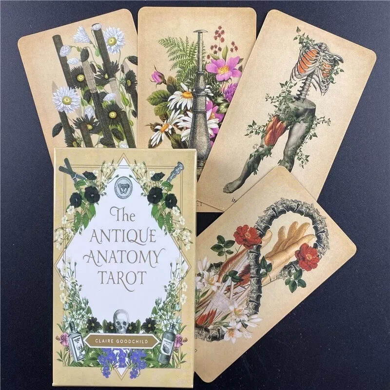 Antique Anatomy Tarot Deck 78 Cards Vintage Collectible Divination ...