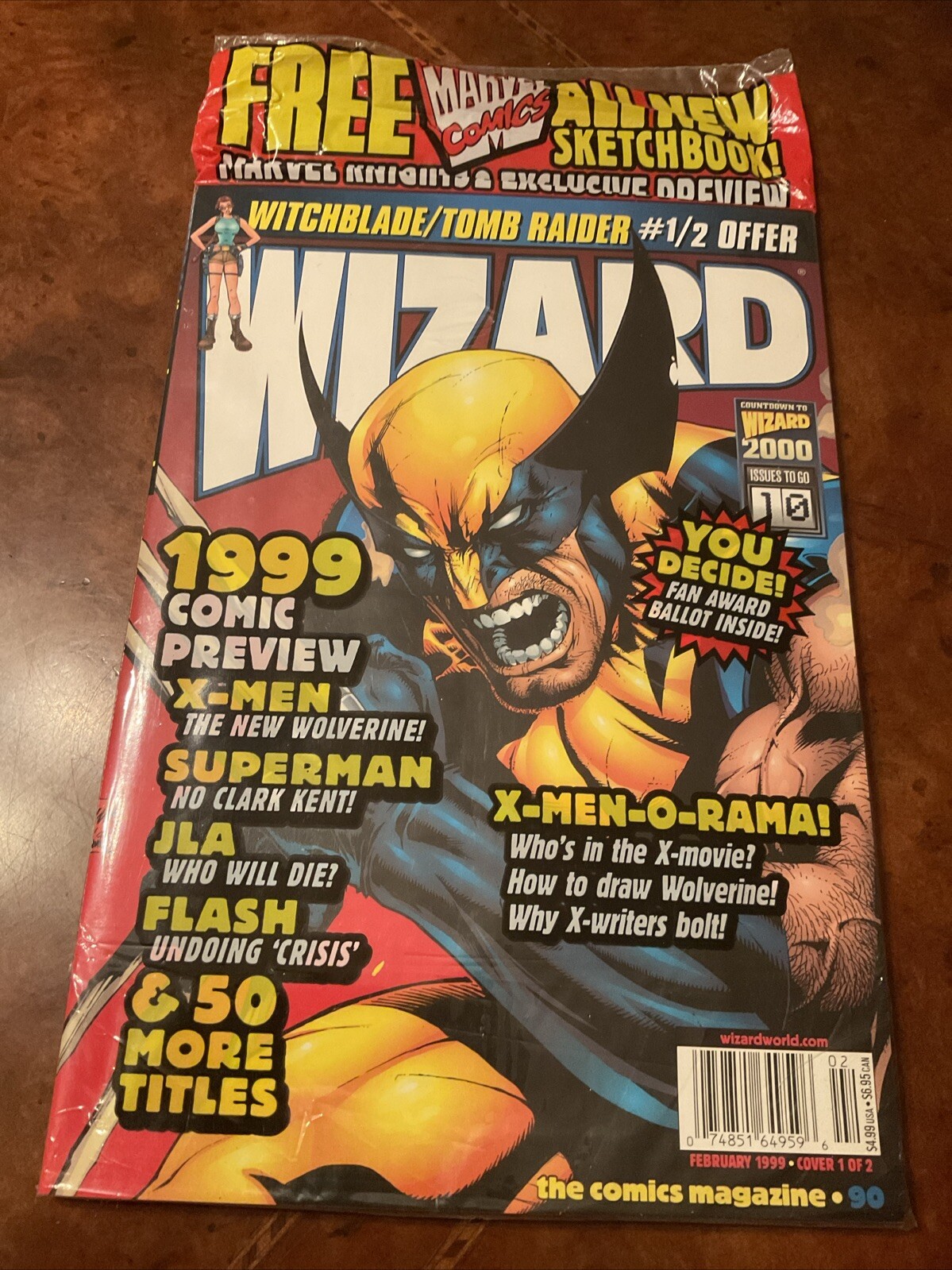 Wizard Comics Magazine #90 cover 1 - 1999 Wolverine polybag sealed | eBay