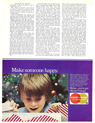 1974 Master Charge Credit Card Boy Opens Gift Christmas Vintage Photo ...