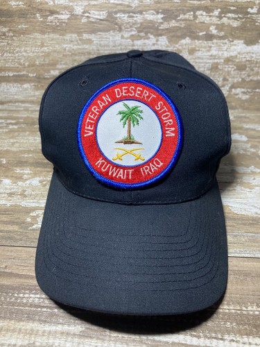 Military snapback VINTAGE hat cap vtg veteran Desert Storm kuwait iraq ...