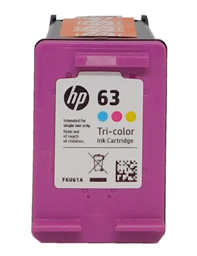 HP #63 Color Ink Cartridge F6U61AN Genuine | eBay