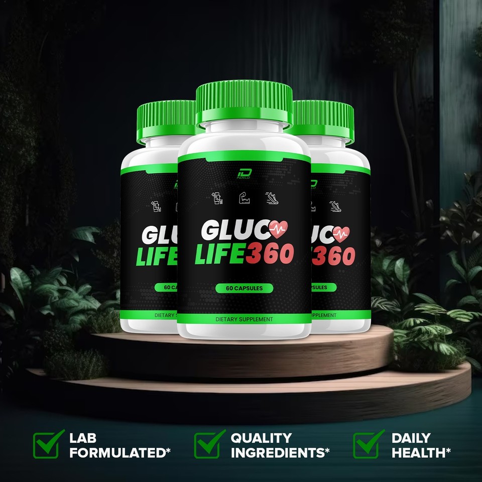 (5 Pack) Gluco Life 360 Capsules – GlucoLife 360 All Natural Glycogen ...