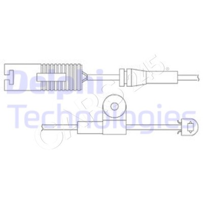 DELPHI Brake Pad Wear Warning Contact Set For BMW E38 94-01 34351182065 ...