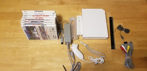 Nintendo Wii Console Bundle White w 7 Games Tested works | eBay