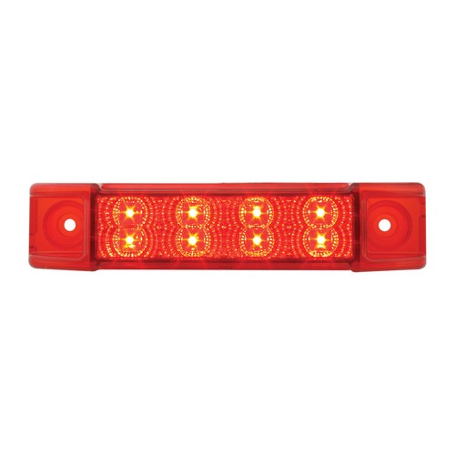 8 LED Reflector Rectangular Clearance Marker (RED LED w/ RED LENS) | eBay