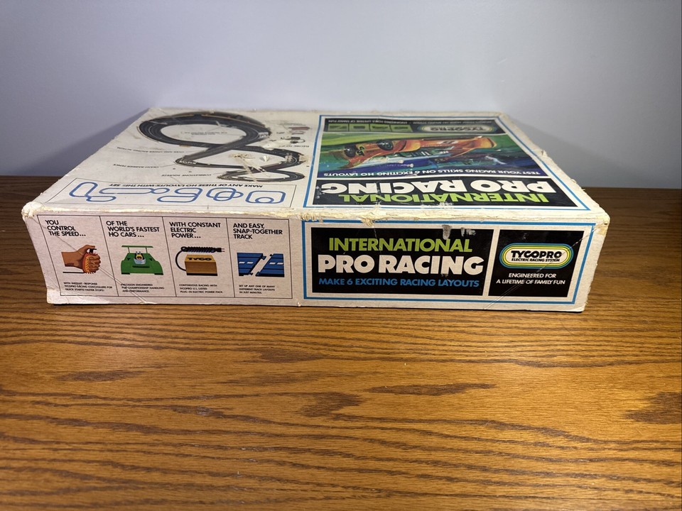 Vintage 1980's Tyco International Pro Racing Track Slot Car Incomplete ...