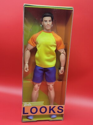 2022 Mattel Barbie Signature The Look #18 KEN Doll Beard Brunette HJW85 ...