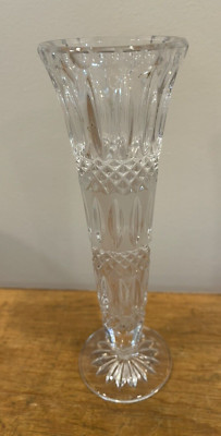 Vintage Crystal 8" Flower Bud Vase | eBay