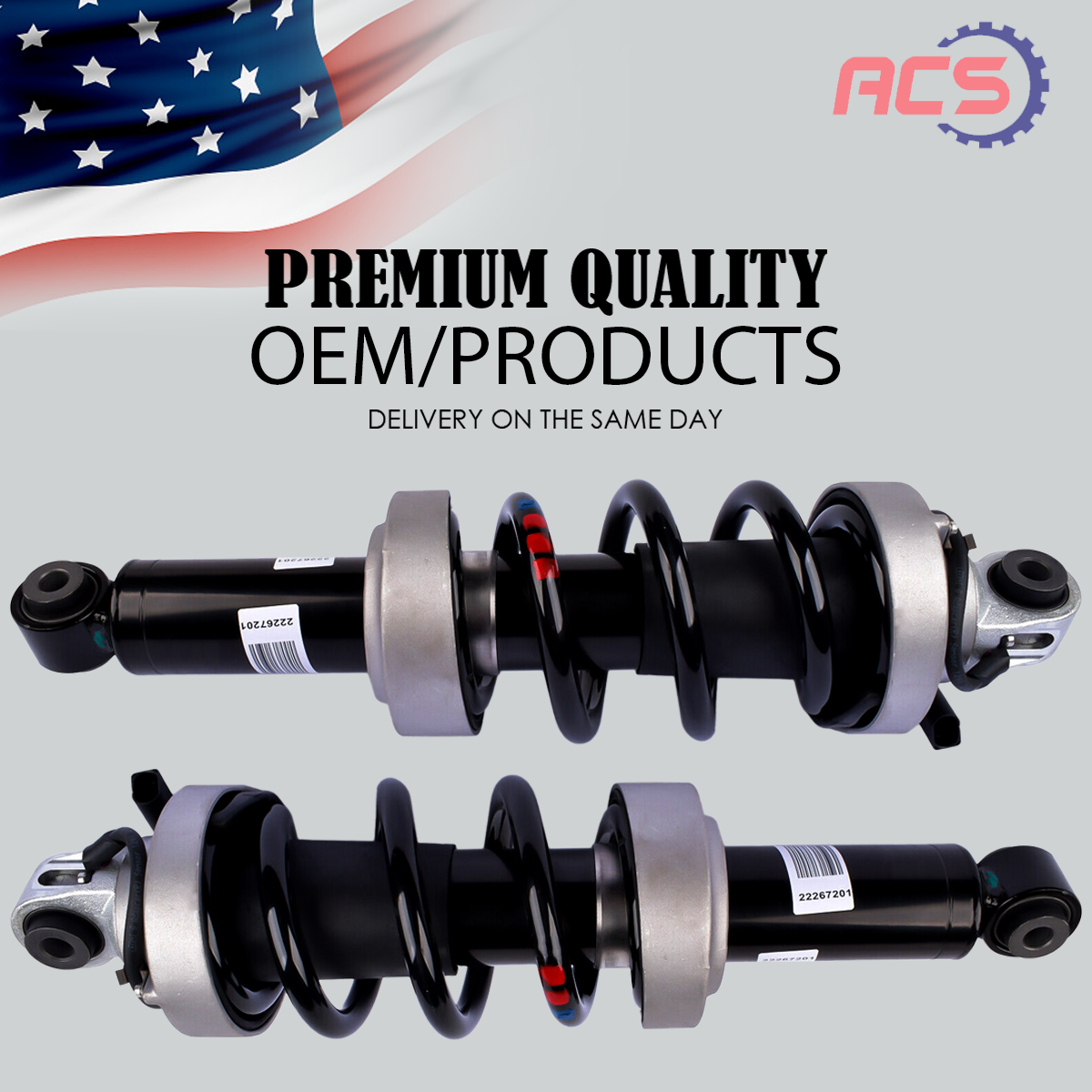 Pair Front Shock Absorber Struts Magnetic Ride OEM For Audi R8 V8 V10 ...