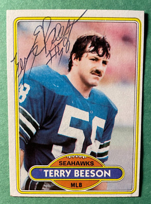 SIGNED TERRY BEESON 1980 TOPPS FOOTBALL CARD AUTOGRAPH - SEAHAWKS | eBay